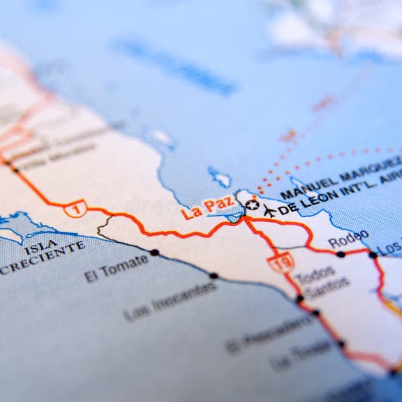 La Paz map stock photo. Image of geography, destination - 12589158