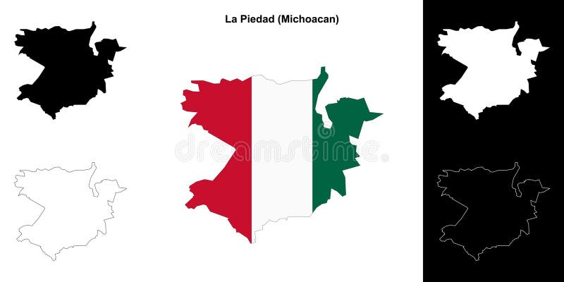 Piedad Outline Map Stock Illustrations – 1 Piedad Outline Map Stock ...