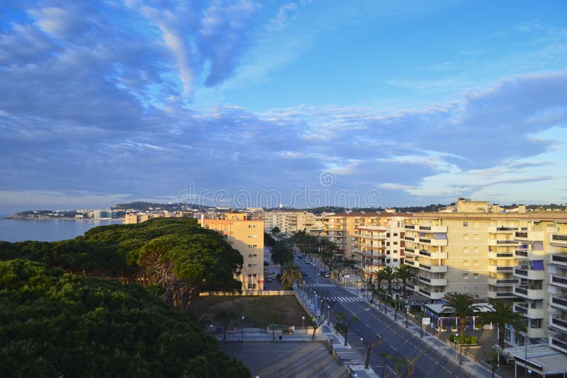 La Pineda Spain Beach Landscape Stock Photo - Image of europe, spain ...