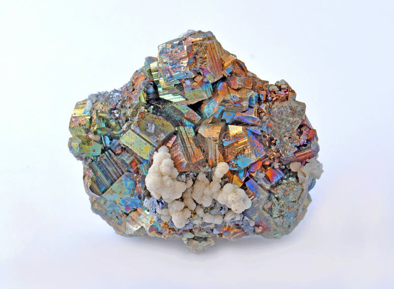 La Pirita Y La Calcopirita, Hermosas Escogen Foto de archivo - Imagen ...