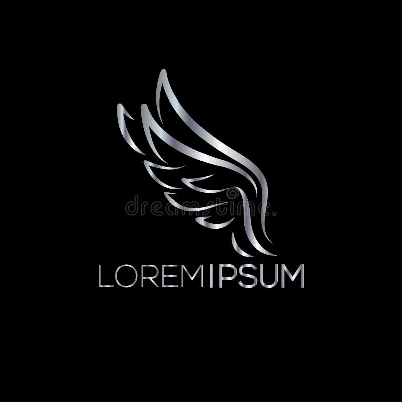 La Plata Se Va Volando El Logotipo Del Vector Ilustración del Vector ...