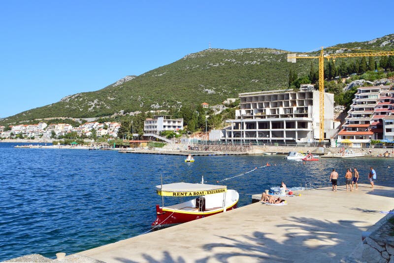 Costa En Neum Bosnia Y Hercegovina Imagen de archivo - Imagen de colina ...