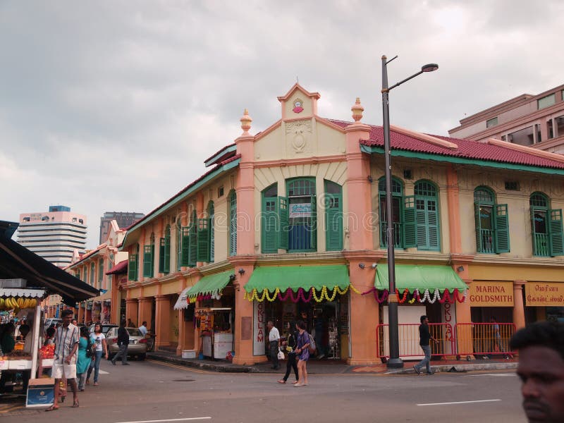 La poca India, Singapur imagen de archivo editorial. Imagen de historia ...