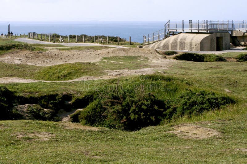 La Pointe du Hoc immagine stock. Immagine di posto, francia - 34250685