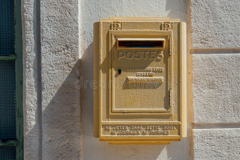 La Poste - french mail box stock image. Image of letter - 156425401