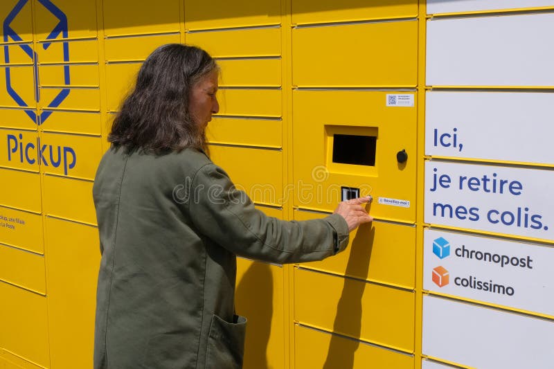 La Poste Parcel Collection Point Editorial Stock Photo - Image of poste ...