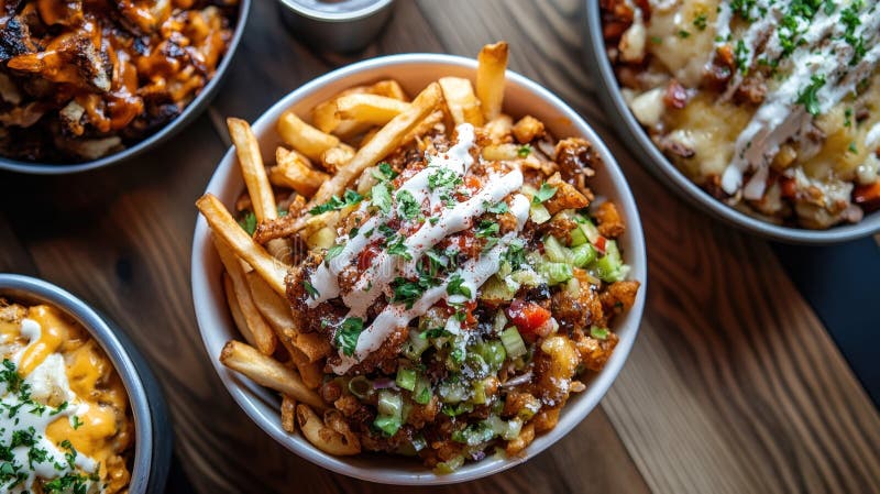 La Poutine Week Loaded Fries with Pulled Pork, Cheese, and Sour Cream ...