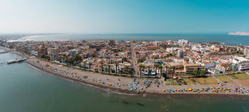 La Punta Callao Peru. Aerial View. Panoramic View. Stock Image - Image ...