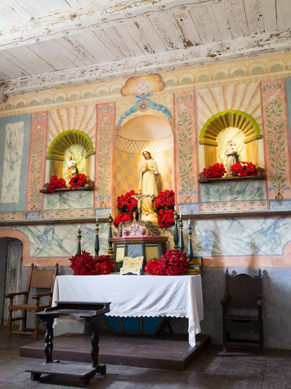 La Purisima Conception Mission CA Stock Photo - Image of decoration ...