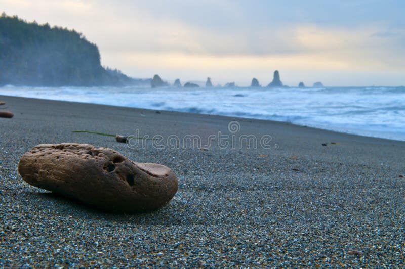 La Push Beach stock photo. Image of blue, horizon, stone - 23921972