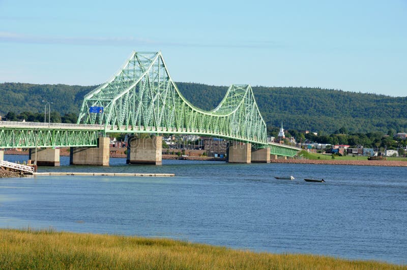 La Quebec, Il Ponte Fra Campbellton E Pointe Una La Croix Fotografia ...