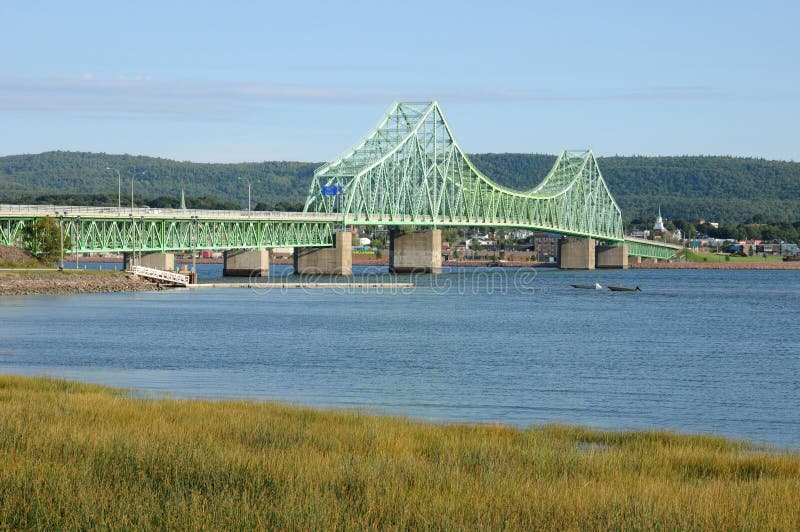 La Quebec, Il Ponte Fra Campbellton E Pointe Una La Croix Fotografia ...
