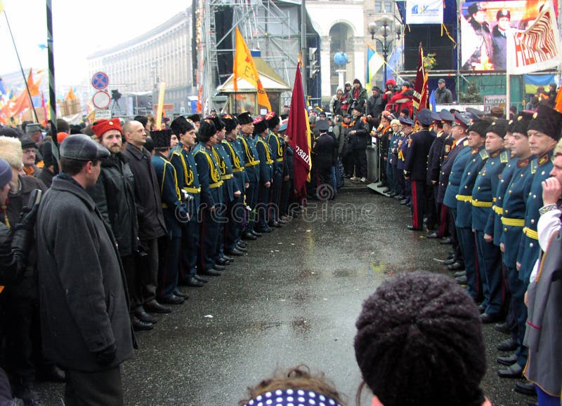 La Révolution Orange Dans Le _54 De Kyiv En 2004 Photographie éditorial ...