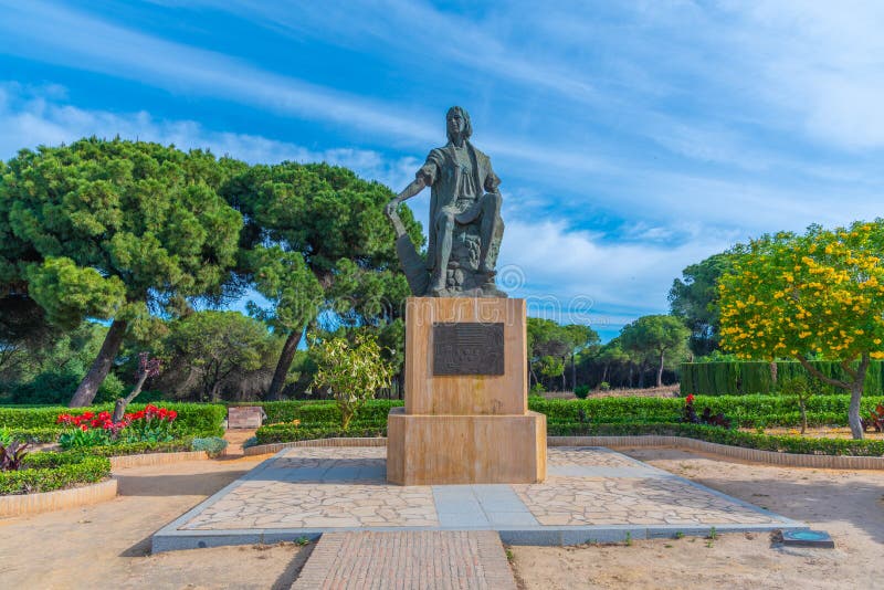 La Rabida, Spain, May 21, 2021: Statue of Christopher Columbus a Stock ...