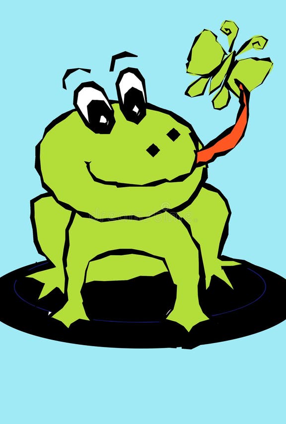 La rana come stock de ilustración. Ilustración de hada - 807826