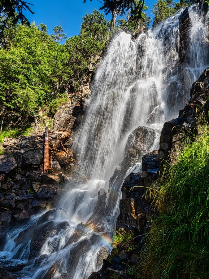 La Ratera waterfall stock image. Image of lleida, trekking - 228906015