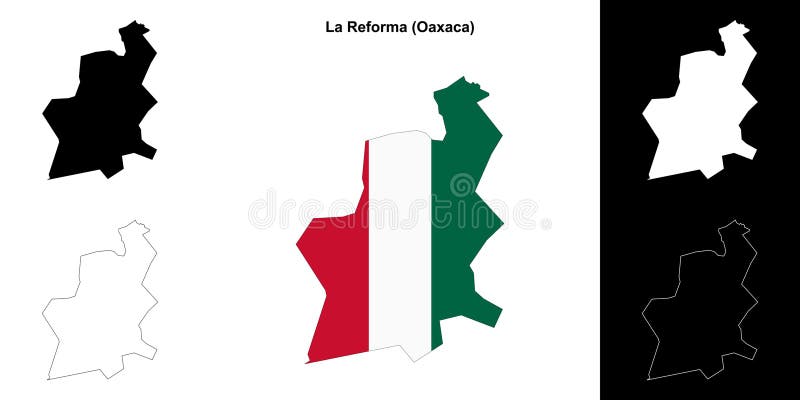 La Reforma outline map stock vector. Illustration of icon - 375960443