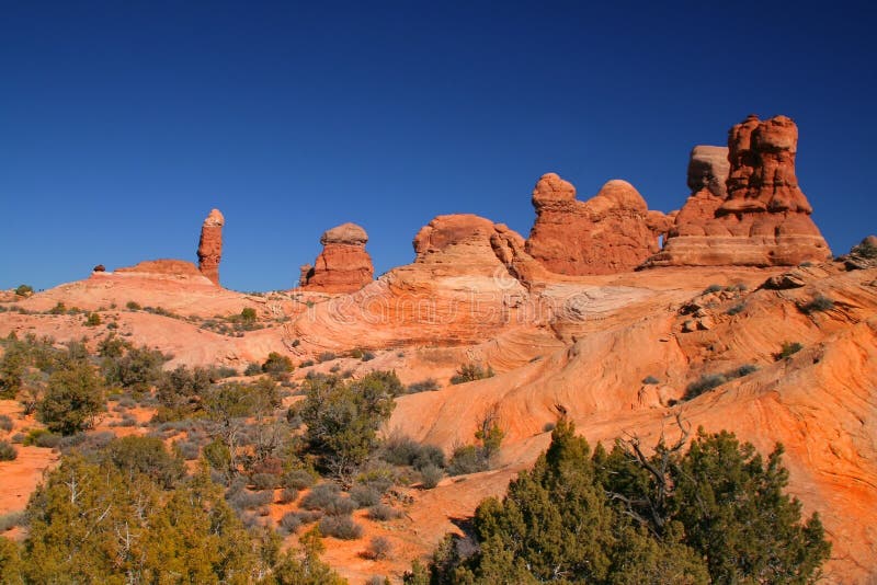 Roche rouge image stock. Image du extérieur, utah, cercle - 6816833