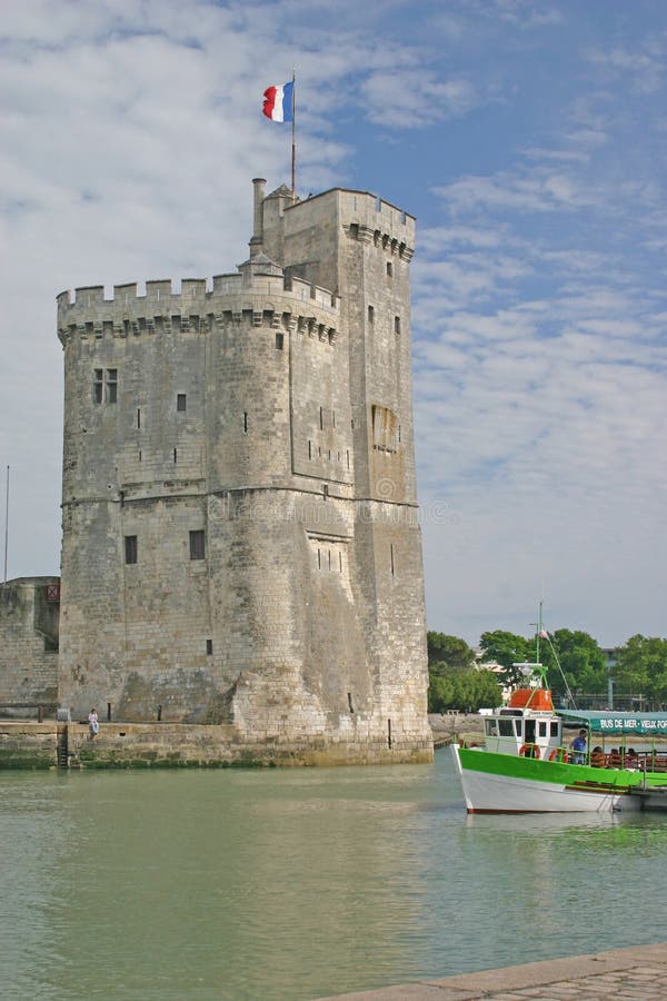 Fortified Harbor at La Rochelle France Stock Photo - Image of fort ...