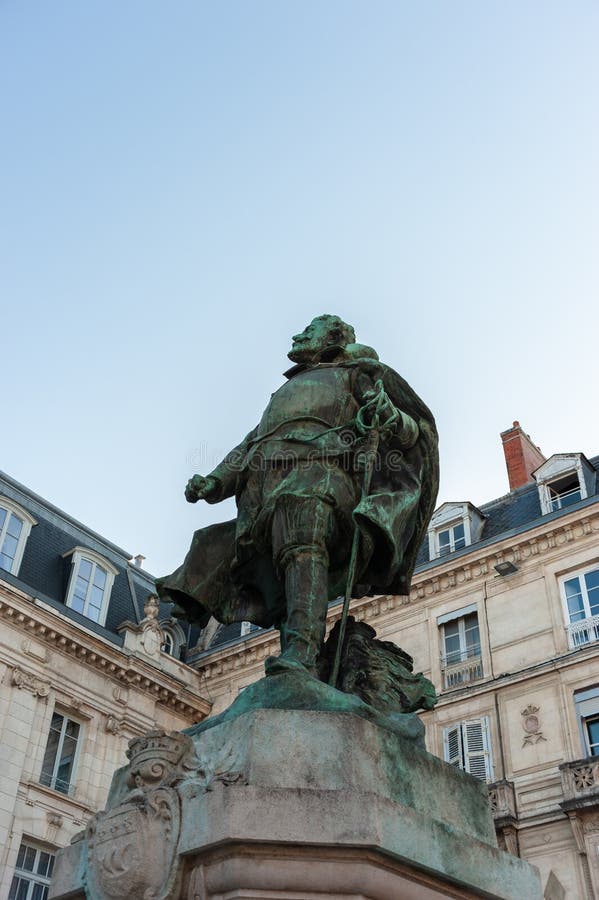 Statue of Jean Guiton Inside the Town Hall Square of La Rochelle ...