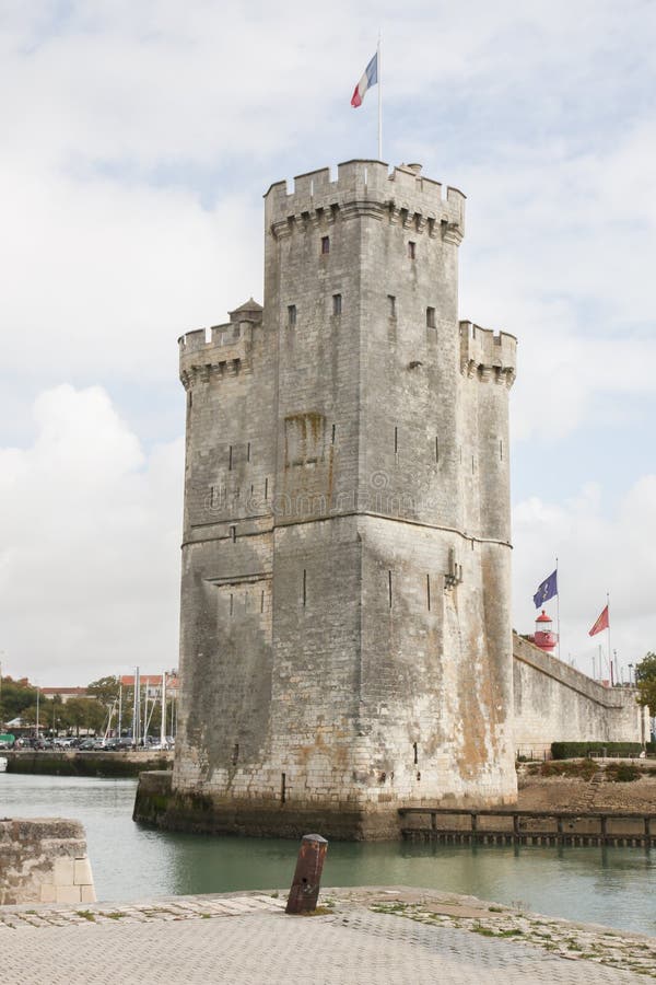 La Rochelle Harbour, France Stock Photo - Image of flag, patrimony ...