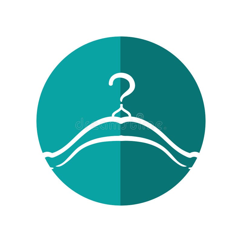 La Ropa Del Gancho Aisló El Icono Ilustración del Vector - Ilustración ...