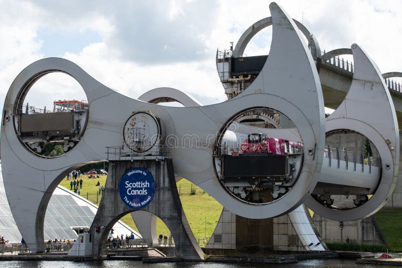 La rueda de Falkirk imagen de archivo editorial. Imagen de transporte ...