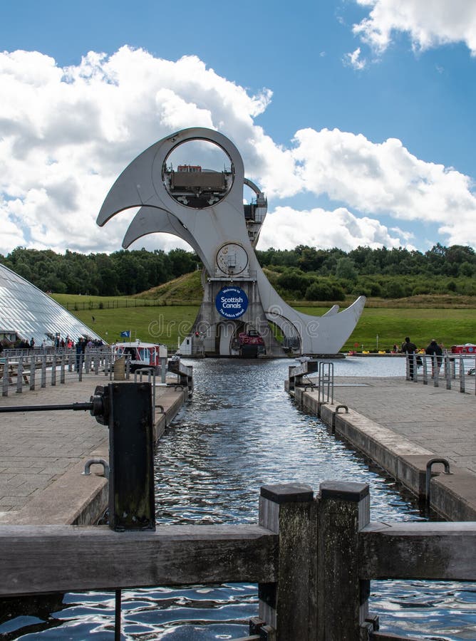 La rueda de Falkirk foto editorial. Imagen de agua, mojado - 130188801