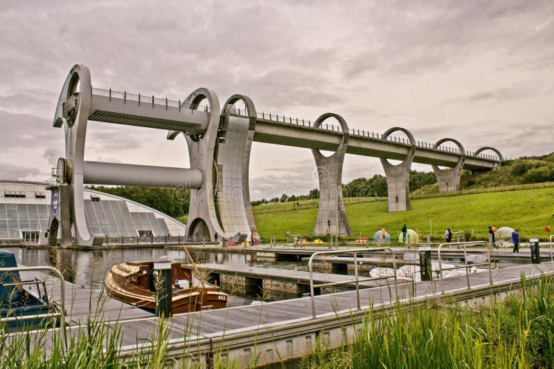 La rueda de Falkirk imagen editorial. Imagen de agua - 54865105