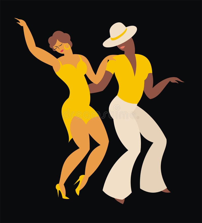 Il ballo della salsa illustrazione vettoriale. Illustrazione di latino ...