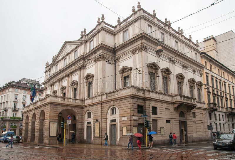 La Scala Opera House, Milan, Italy Stock Photo - Image of orchestra ...