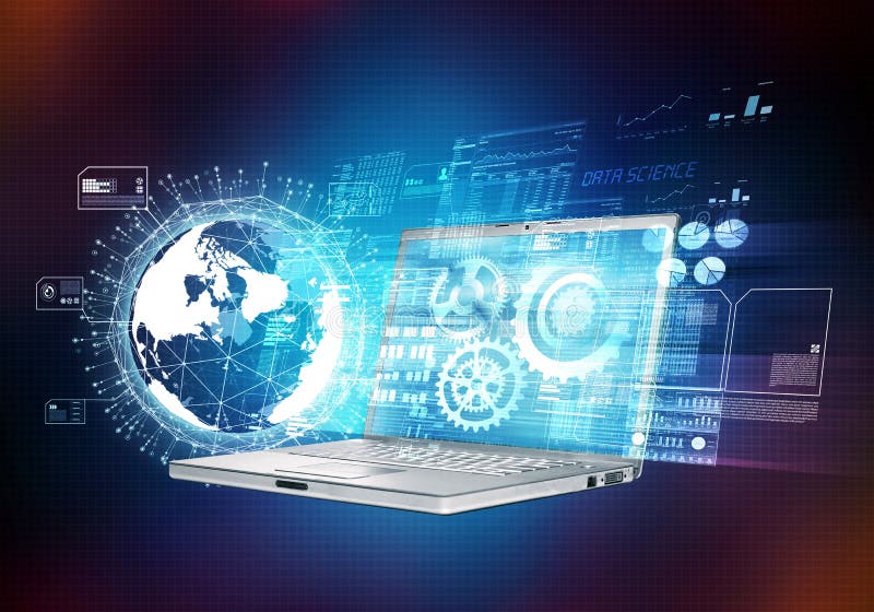 Concept De L'informatique D'Internet Illustration Stock - Illustration du internet, données ...