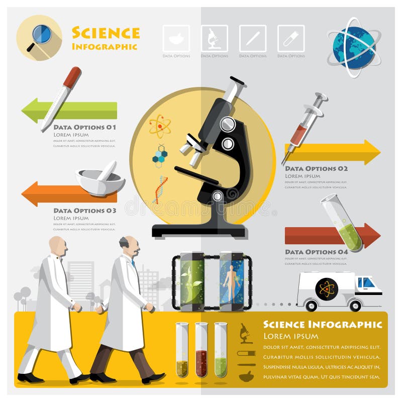 La Science Et Expérimentation Infographic Illustration de Vecteur ...