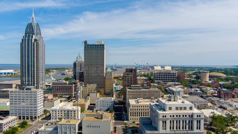 Le Centre-ville Mobile Alabama Waterfront Skyline En Avril 2021 ...