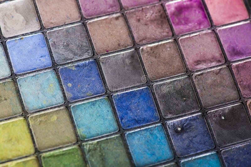 La Sombra De Ojos Usada Compone La Paleta Imagen de archivo - Imagen de ...