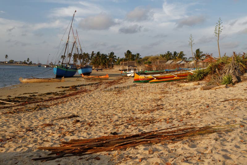 La Spiaggia Di Belo-sur-MER, Madagascar Fotografia Editoriale ...