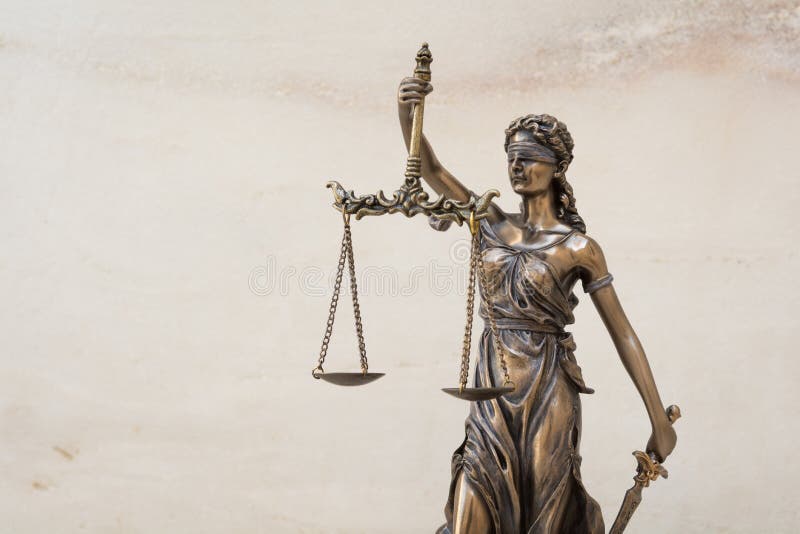 La Statua Di Giustizia Themis /Justitia, La Dea Bendata Fotografia ...