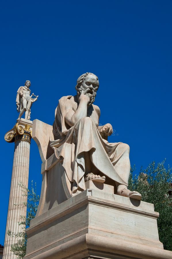 Statue Classique Du Philosophe Platon Image stock - Image du historique ...