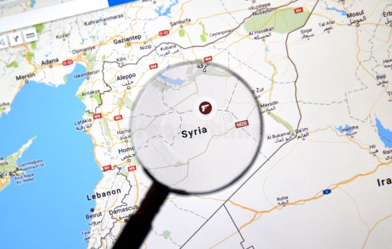La Syrie Sur Google Maps Sous La Loupe Photographie éditorial - Image ...