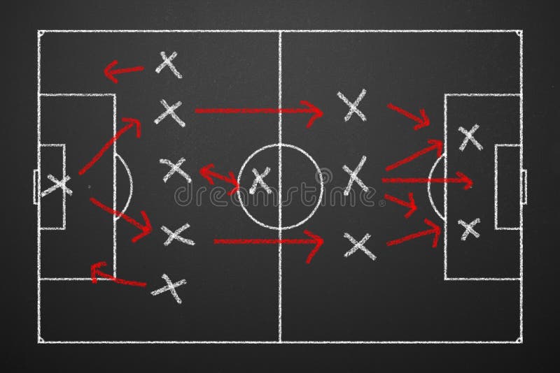 La Tactique 442 Du Football Photo stock - Image du soccer, gibier: 16106530