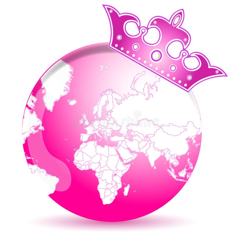 La terre rose illustration de vecteur. Illustration du environnement ...