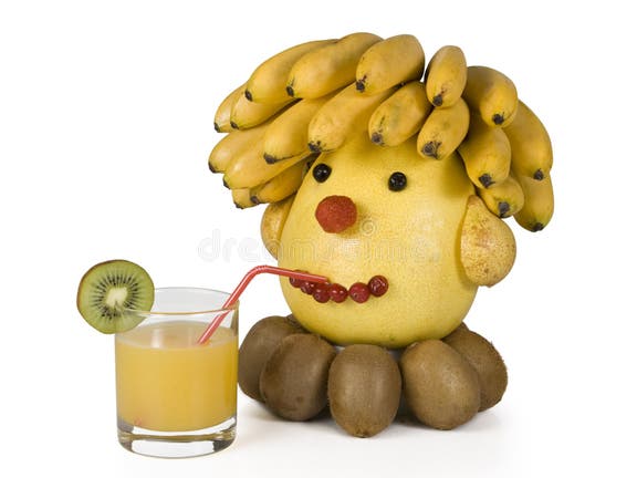 La testa umana da frutta. fotografia stock. Immagine di sfondo - 4353558