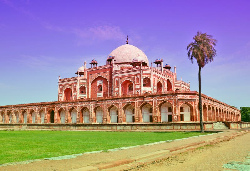 La tombe de Humayun photo stock. Image du delhi, dôme - 34876642