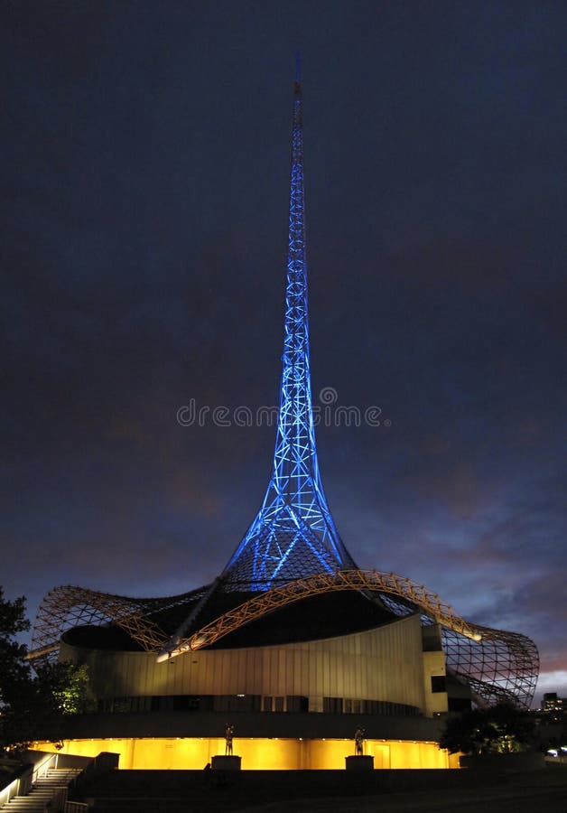 La Torre Azul En Melbourne, Edificio Moderno De Los Artes De Melbourne ...