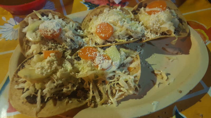 La Tostada! stock photo. Image of tostada, fried, dish - 98474728