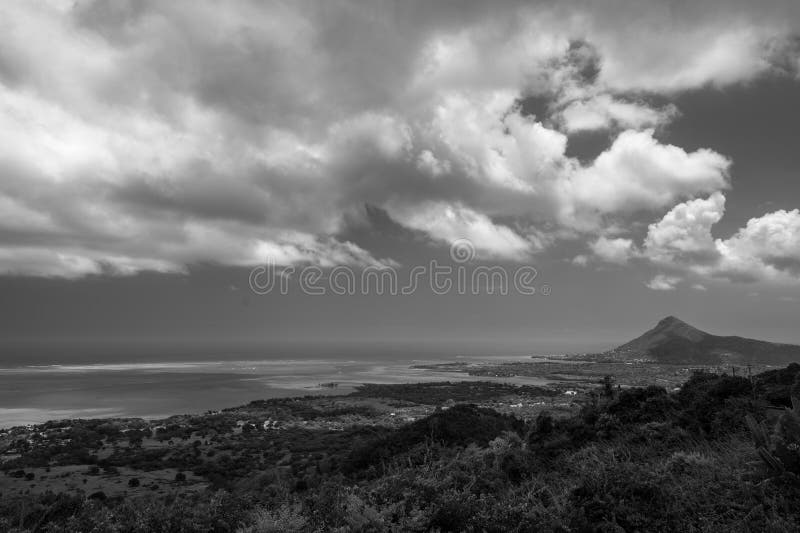 La Tourelle Du Tamarin Mountain in Mauritius Stock Image - Image of ...