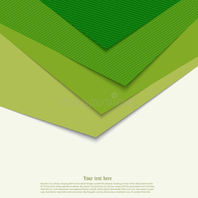 La Triangle Verte Abstraite Forme Le Fond Illustration de Vecteur ...