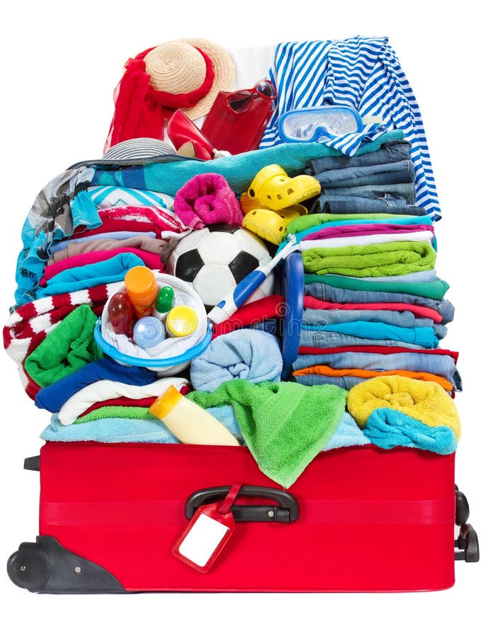 Valise De Voyage De Famille, Les Gens Et Bagage De Vacances, Sac D ...