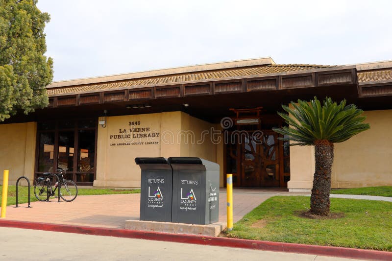 La Verne, California: Exterior View of La Verne Public Library ...