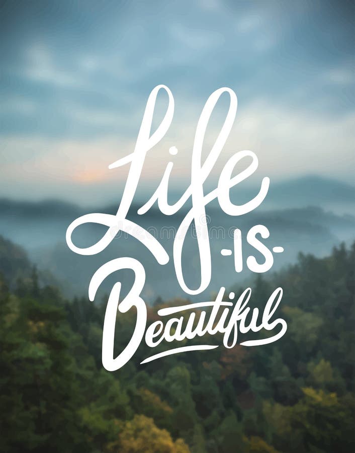 La vida es vector hermoso ilustración del vector. Ilustración de cubo ...